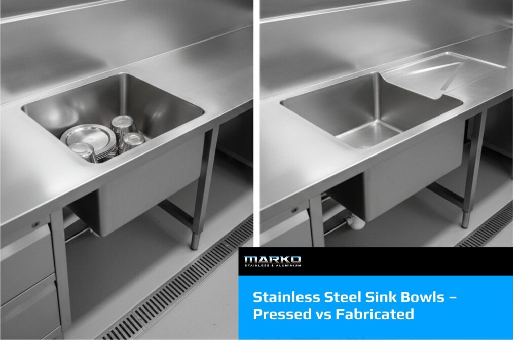 Stainless Steel Sink Bowls - Pressed vs Fabricated - Marko Stainless ...